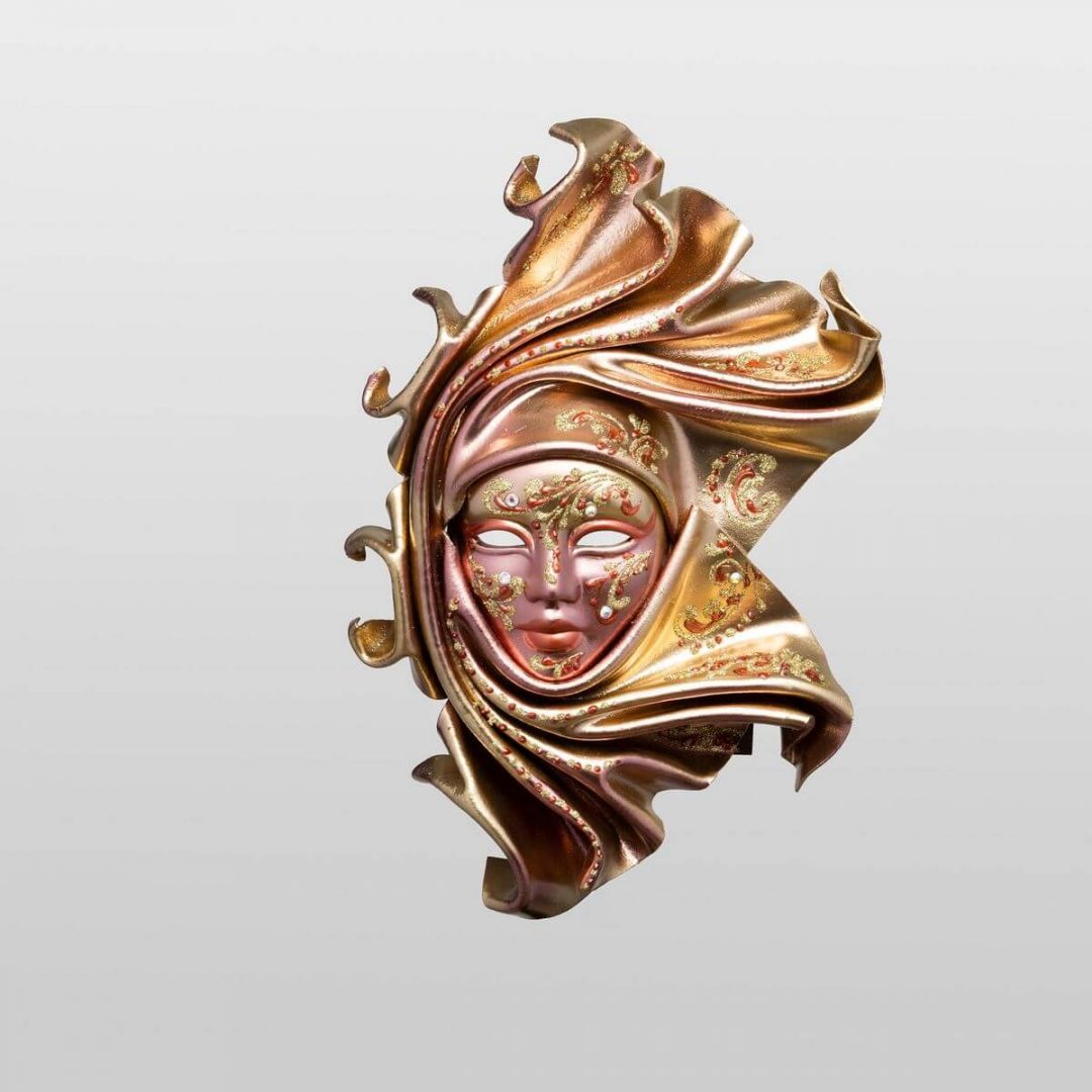 Saamira Small | Leather Masks | Venetian Masks Handmade Shop